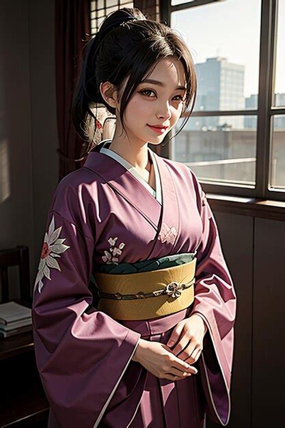 Premium Ai Image Japanese Young Beautiful Girl Model Wearing