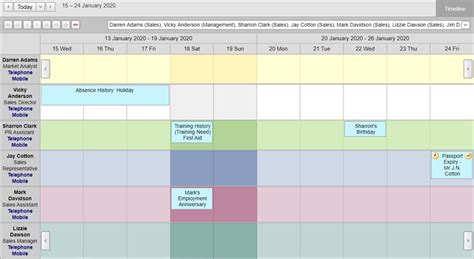 ESS Scheduler Employee Activity At A Glance Software4HR