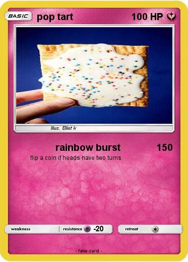 Pokémon Pop Tart 51 51 Rainbow Burst My Pokemon Card