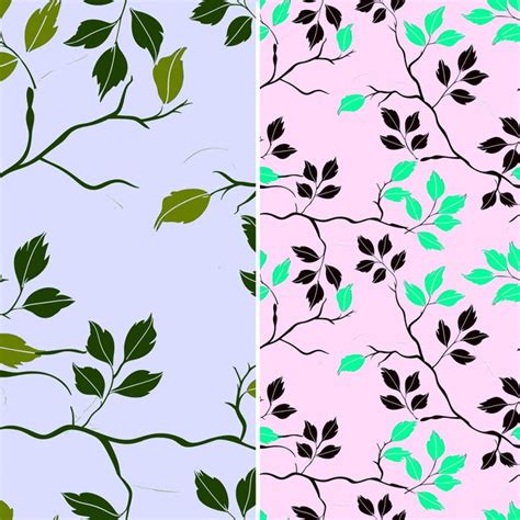 Différentes Nuances De Vert Et De Rose Dans Une Série De Photos Psd