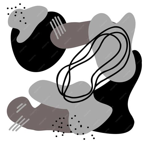 Manchas Abstractas Manchas Decoración De Diseñador Vector Vector