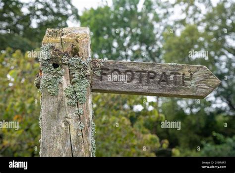 wooden signpost footpath in the deepdale in the yorkshire dales in