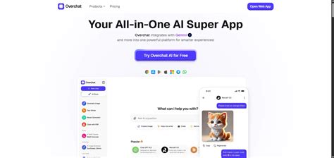 Overchat Платформа обмена сообщениями на основе ИИ Creatiai
