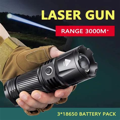 P90 Laser Torch 8000 High Lumens Power Display Multifunction Flashligh