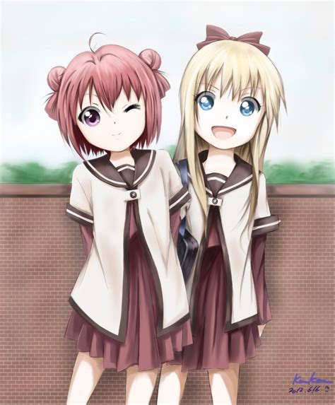 ゆるゆり【赤座あかり歳納京子】かむかむ 壁紙