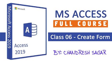 Ms Access Class 06 Create Form Hindi Urdu Kb Tech India Youtube