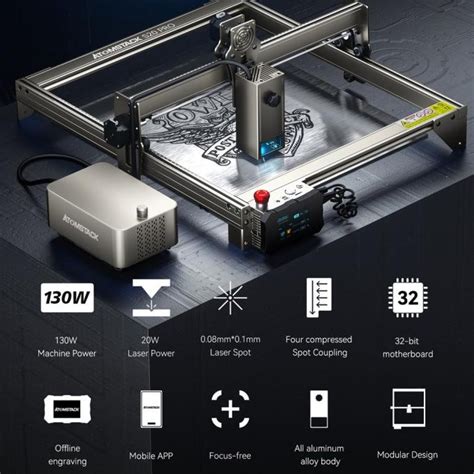 Jual Atomstack S20 Pro Mesin Pemotong Ukir Laser 20w Power 400x400mm Area Shopee Indonesia