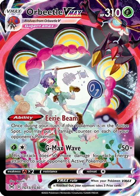 Orbeetle Vmax Tg13 Prices Pokemon Lost Origin Pokemon Cards