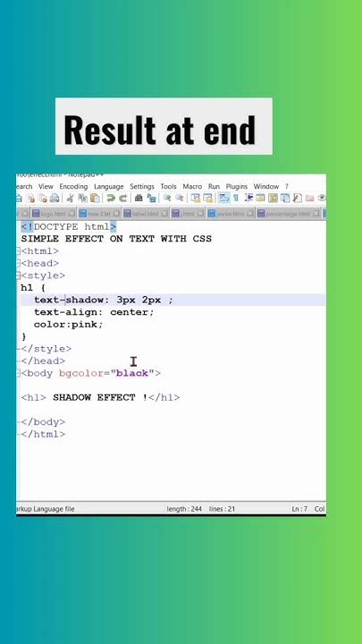 Text Effect Using Css Shorts Htmltutorial Youtube
