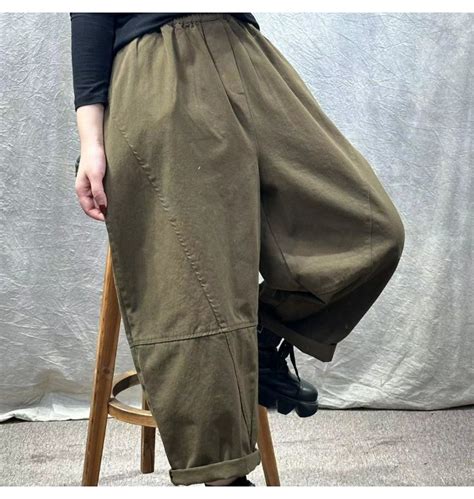 여자바지 배기핏 봄 배기팬츠 가을 허리밴딩 면 원템1 빈티지팬츠 와이드 티몬