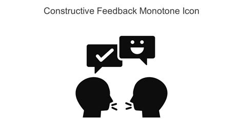 Constructive Feedback Monotone Icon In Powerpoint Pptx Png And Editable