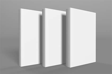 3개의 하드 커버가 있는 현실적인 3d 책 모형 그림 그림자가 있는 고립된 회색 배경에 서 있는 책 모형 양장본 책 3권 모형에 대한 스톡 사진 및 기타 이미지 Istock