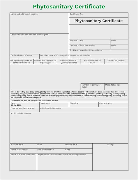 Phytosanitary Certificate OCR Automated Data Extraction