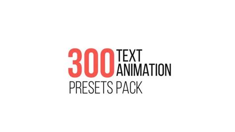 Simple Text Animations Presets After Effects Presets Motion Array