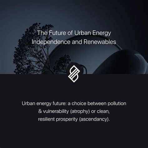 The Future Of Urban Energy Independence And Renewables → Scenario