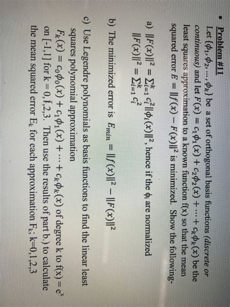 Solved Let L K Be A Set Of Orthogonal Basis Chegg