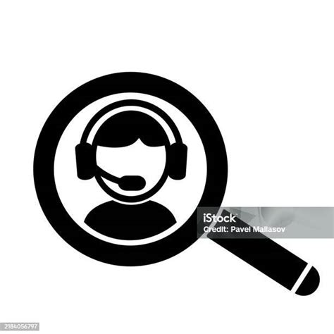 벡터 일러스트 레이 션 로고 지원 서비스 운영자의 웹 아이콘 채팅 메시지 고객에 대한 스톡 벡터 아트 및 기타 이미지 고객 고객 서비스 담당자 남자 Istock