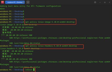 统信uos桌面操作系统1060上将419内核升级到510内核uos Arm1060运行的linux版本 Csdn博客