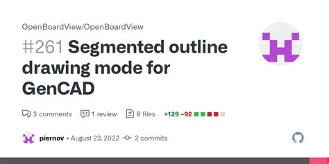 Segmented Outline Drawing Mode For Gencad By Piernov · Pull Request