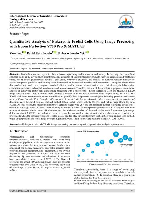 Pdf Quantitative Analysis Of Eukaryotic Protist Cells Using Image Processing With Epson