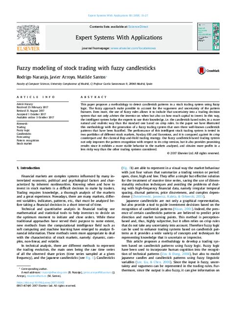pdf fuzzy modeling of stock trading with fuzzy candlesticks