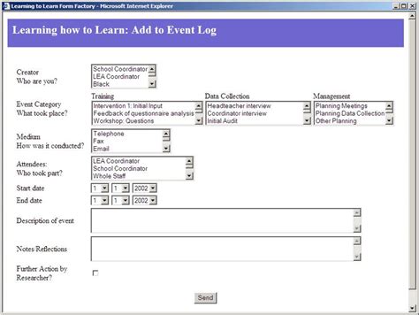 The Log Interface After Revisions Suggested By Participants Download Scientific Diagram