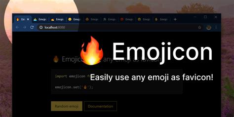 GitHub JosephusPaye Emojicon Easily Use Any Emoji As Favicon