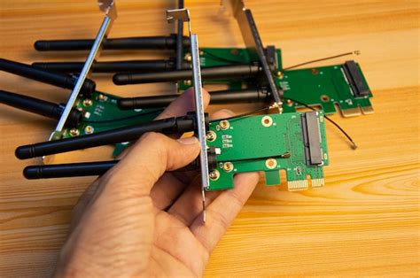 Tarjeta Inalámbrica Wifi Mini Pcie Express A Adaptador Pcie Con 2 Antenas Externas Para Pc