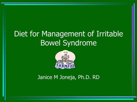 Pdf Diet For Management Of Irritable Bowel Syndrome · Diet For