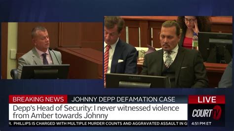 41822 Johnny Depps Head Of Security Testifies Court Tv Video
