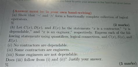 solved answer must be in your own hand writing a ﻿show