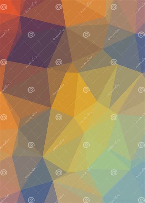 Abstract Trianglify Gradient Generative Art Background Illustration