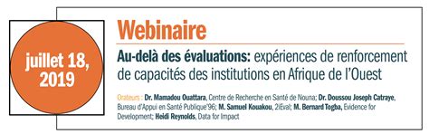 Au Delà Des évaluations Expériences De Renforcement De Capacités Des Institutions En Afrique De