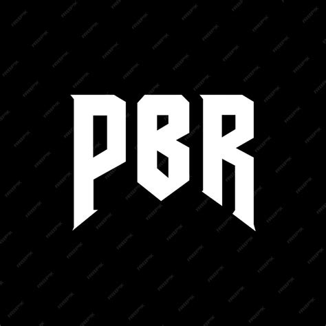 기술 회사 Pbr의 Pbr 글자 로고 디자인 검은색과 색 색상 조합 Pbr 로고 Pbr 터 Pbr 디자인 Pbr 아이콘 Pbr 알파 Pbr 타이포그래피 로고 디자인