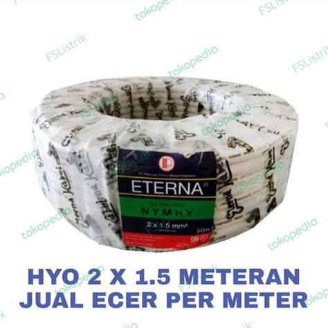 Jual Kabel Nym Serabut 2x1 5mm Eterna Kabel Hyo 2x1 5mm Eterna