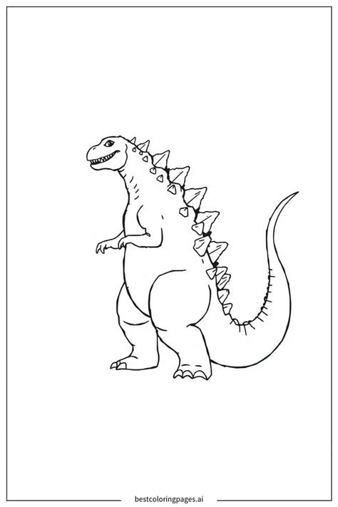 29장의 고질라 색칠공부（무료 Pdf 및 Png 인쇄용）