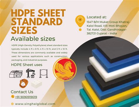 HDPE Sheet Standard Sizes All The Information You Need