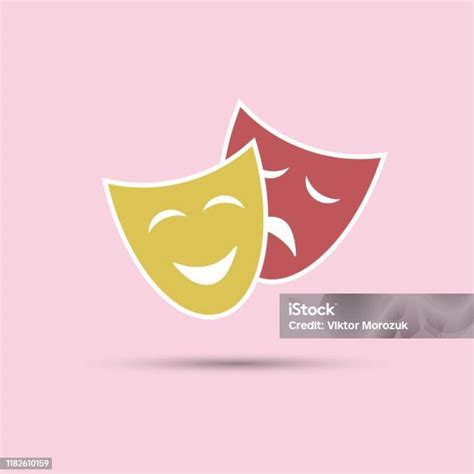 분홍색 배경에 격리 된 벡터 아이콘을 가장합니다 단일 객체에 대한 스톡 벡터 아트 및 기타 이미지 단일 객체 미소 2명 Istock