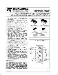 SGS Thomson Microelectronics HCF Series Datasheets HCF HCF M TR HCF BEY