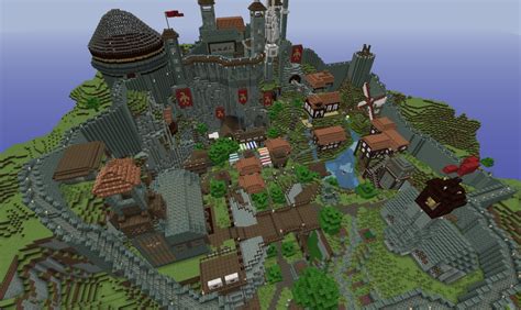 Minecraft Timelapse Medieval Village Minecraft Map