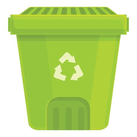 Garbage Bin Icon Cartoon Style 14308468 Vector Art At Vecteezy