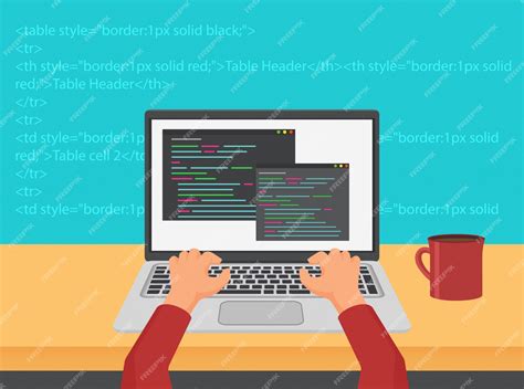 premium vector programming coding and web development code concept