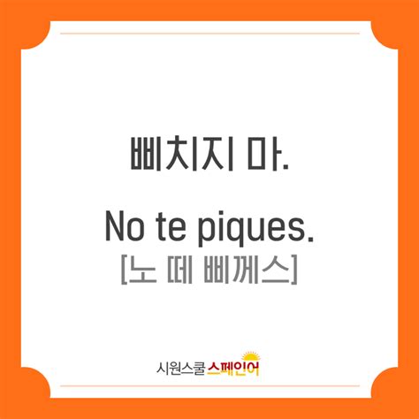 스페인어 회화 표현 삐치지 마 네이버 블로그