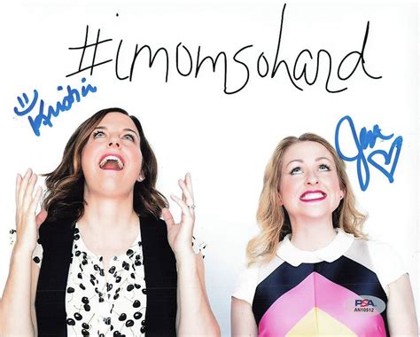 Kristin Hensley And Jennifer Smedley Imomsohard Signed 8X10 Photo Psa