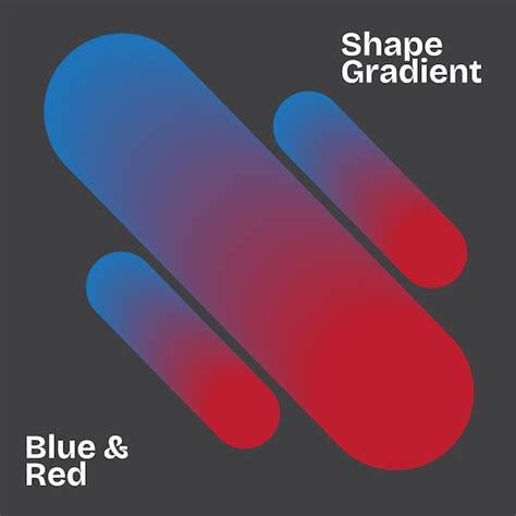 Premium Vector Shape Gradient Blue And Red