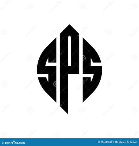 SPS Circle Letter Logo Design With Circle And Ellipse Shape. SPS Ellipse Letters With ...