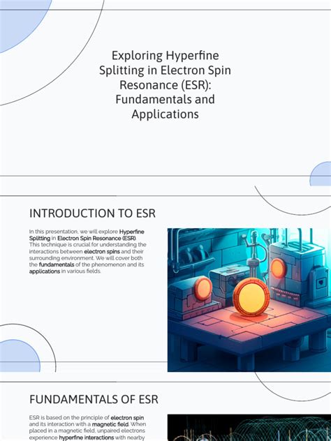 Hyperfine Splitting In Esr Spectroscopy Muthuram Pdf