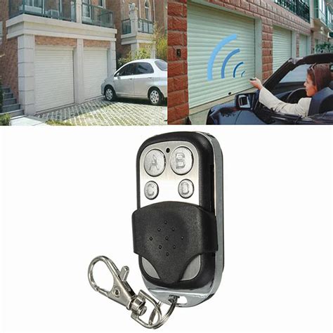 4 Buttons Wireless Remote Control ABCD 433MHZ Electric Gate Garage Door Remote Control Key Fob