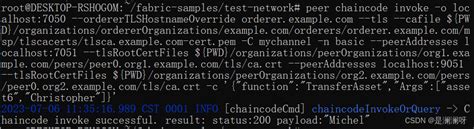 Hyperledger Fabric测试网络运行官方java链码 简约版 Java链码的asset Csdn博客