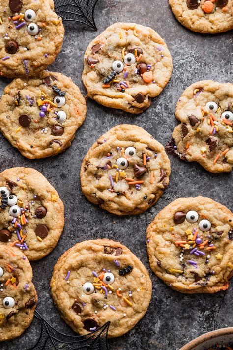 Spooky Chocolate Chip Cookies Easy And Fun Nourish And Fete